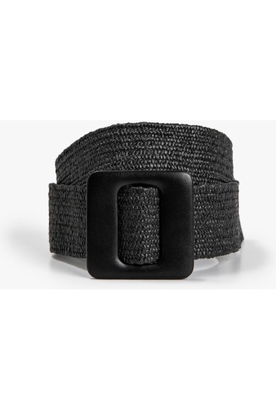 Koton Kadın Ece Sükan x Koton - Deri Tokalı Kemer