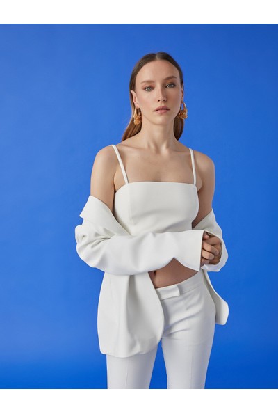 Koton Ece Sükan x Koton - Ince Askılı Crop Atlet