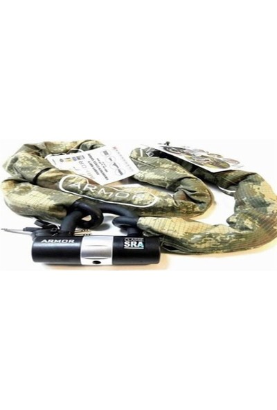 Armor Militiary Çelik Zincir Kilit+U Kilit (12MM*1.8MT)