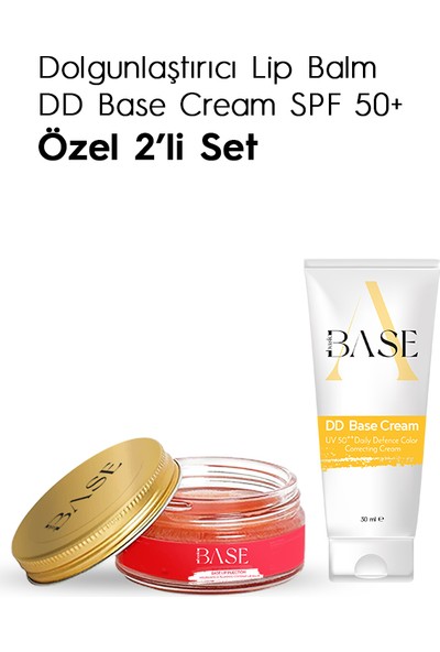Base Dolgunlaştırıcı Lip Balm ve Dd Basic Base Cream Sph 50+ 2'li Özel Set Base Dolgunlaştırıcı Lip Balm ve Dd Basic Base Cream Sph 50+ 2'li Özel Set