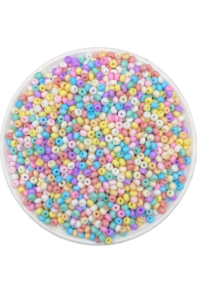 Hedef Bijuteri 50GR Karışık Pastel Renkli Mat Kum Boncuk, Cam Kum Boncuk,takı Yapım Boncuğu (50GR,~700 Adet) Hedef Bijuteri 50GR Karışık Pastel Renkli Mat Kum Boncuk, Cam Kum Boncuk,takı Yapım Boncuğu (50GR,~700 Adet)