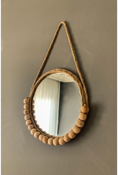 Do Majör Design Dekoratif El Yapımı Bohem Ayna Duvar Süsü Ayna Boyutu 35CM Do Majör Design Dekoratif El Yapımı Bohem Ayna Duvar Süsü Ayna Boyutu 35CM