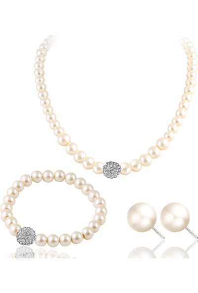 Aomu Sade İnci Kolye Seti (Yurt Dışından) Aomu Sade İnci Kolye Seti (Yurt Dışından)