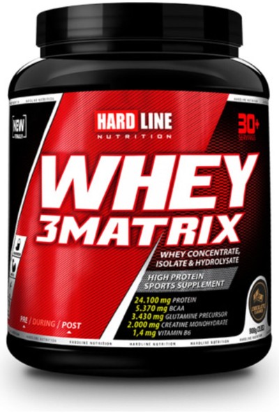 Hardline Nutrition Hardline Whey 3 Matrix Çikolata 908 gr Protein Tozu Hardline Nutrition Hardline Whey 3 Matrix Çikolata 908 gr Protein Tozu