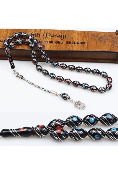 925 Ayar Gümüş Çift Sıra Çeşmi Işleme Kırmızı Mine M 925 Ayar Gümüş Çift Sıra Çeşmi Işleme Kırmızı Mine M