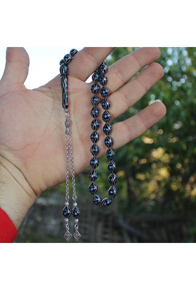 925 Ayar Gümüş Sonsuzluk Motifli Mavi Firuze Işleme Orijina 925 Ayar Gümüş Sonsuzluk Motifli Mavi Firuze Işleme Orijina