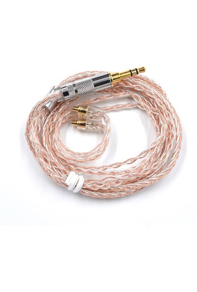 Kz Mmcx Tipi Kulaklık Kablosu Bakır Gümüş