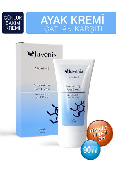 Juvenis Kozmetik Ayak Kremi Nemlendirici ve Yumuşatan E Vitaminli Çatlak Karşıtı Ayak Bakım Kremi 90ML Juvenis Kozmetik Ayak Kremi Nemlendirici ve Yumuşatan E Vitaminli Çatlak Karşıtı Ayak Bakım Kremi 90ML