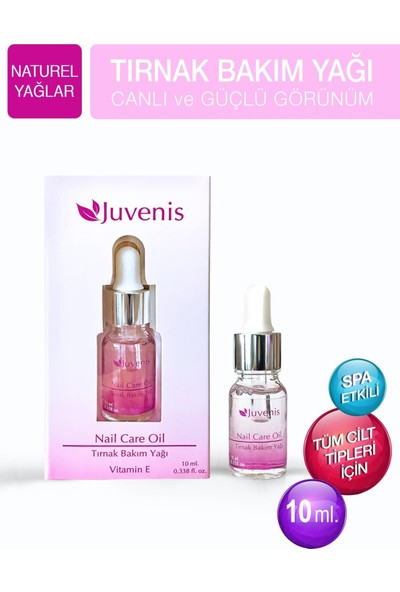 Juvenis Kozmetik Tırnak Bakım Yağı E Vitamini Içeren Güçlendirici ve Nemlendirici Spa Etkili Tırnak Bakım Yağı 10ML Juvenis Kozmetik Tırnak Bakım Yağı E Vitamini Içeren Güçlendirici ve Nemlendirici Spa Etkili Tırnak Bakım Yağı 10ML