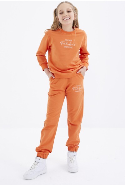 Tommy Life Oranj Basic Yazı Nakışlı Rahat Form Kız Çocuk Eşofman Takım - 75054 Tommy Life Oranj Basic Yazı Nakışlı Rahat Form Kız Çocuk Eşofman Takım - 75054