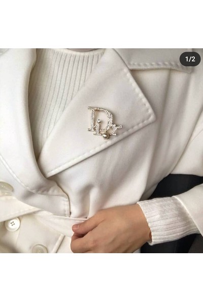 Hatcos Accessories Taşlı Broş