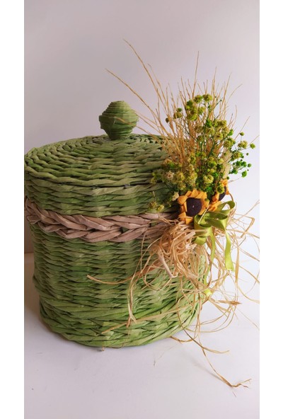 Tasarım Diyarı Tasarım Diyarından Kapaklı Yeşil Çok Amaçlı Geri Dönüşüm Sepet Tasarım Diyarı Tasarım Diyarından Kapaklı Yeşil Çok Amaçlı Geri Dönüşüm Sepet