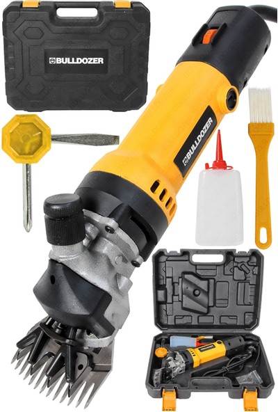 Bulldozer Devir Ayarlı Koyun Kırkma Makinesi Çantalı Profesyonel 600sc