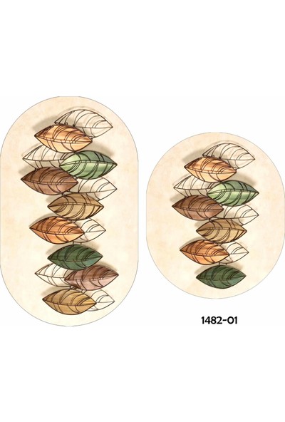 Soley Bohem Banyo Dekoratif Banyo Paspas 60X100 - 60X50 Soley Bohem Banyo Dekoratif Banyo Paspas 60X100 - 60X50