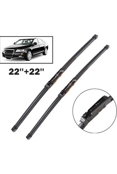 Audi A6 C6 Ön Cam Muz Silecek Takımı 2005--2011 Audi A6 C6 Ön Cam Muz Silecek Takımı 2005--2011