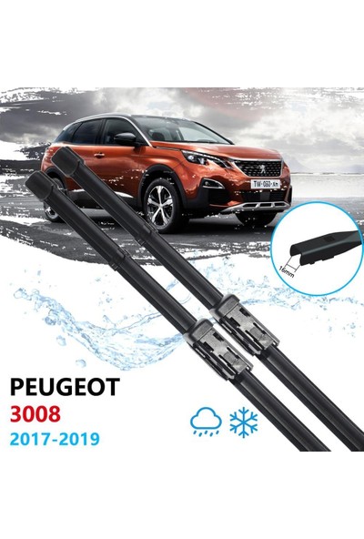 Peugeot 3008 Ön Cam Muz Silecek Takımı 2017--2020 Peugeot 3008 Ön Cam Muz Silecek Takımı 2017--2020
