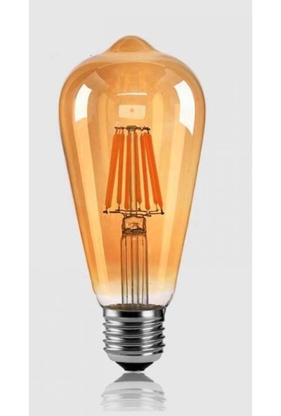 Era 6 Watt E-27 Duy Tipi St-64 Sarı Işık LED Ampul 540 Lumen Era 6 Watt E-27 Duy Tipi St-64 Sarı Işık LED Ampul 540 Lumen