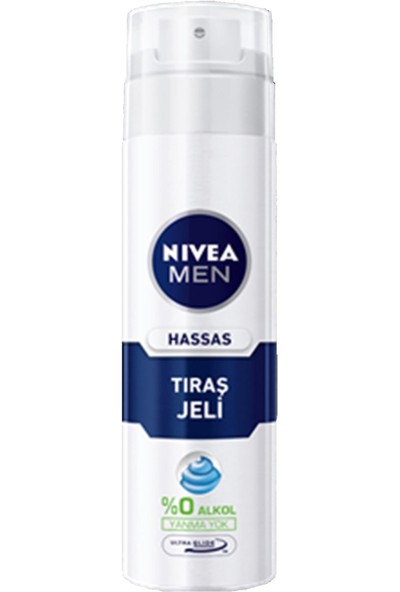 Nivea Men Tıraş Jeli Hassas 200ML. ( 0% Alkol ) Nivea Men Tıraş Jeli Hassas 200ML. ( 0% Alkol )