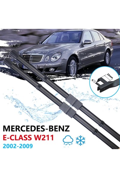 Mercedes E Serisi W211 Ön Cam Muz Silecek Takımı 2002--2009 Mercedes E Serisi W211 Ön Cam Muz Silecek Takımı 2002--2009