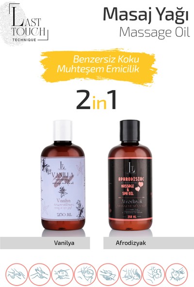 Last Touch Masaj Yağı Aromaterapi 2'Li Seri Vanilya-Afrodizyak Last Touch Masaj Yağı Aromaterapi 2'Li Seri Vanilya-Afrodizyak