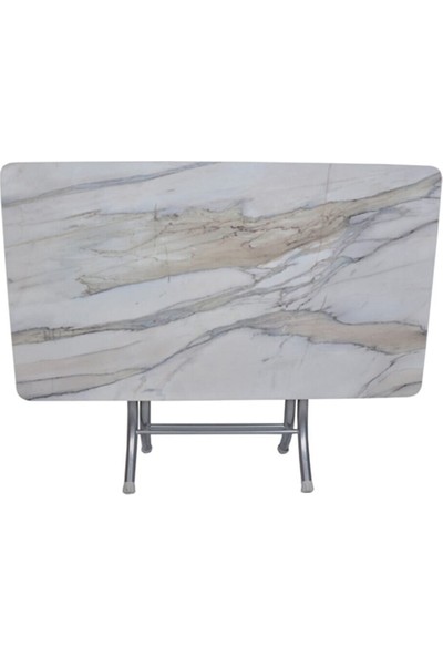Mobilya Dünyası Yemek Masası Beyaz Mermer Desen 70X120