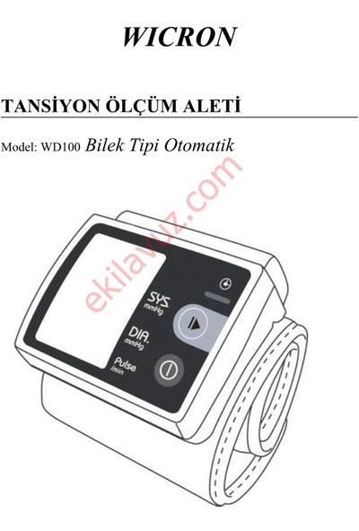 Wicron Life Ws Bilekten Ölçer Türkçe Konuşan Tansiyon Aleti Wicron Life Ws Bilekten Ölçer Türkçe Konuşan Tansiyon Aleti