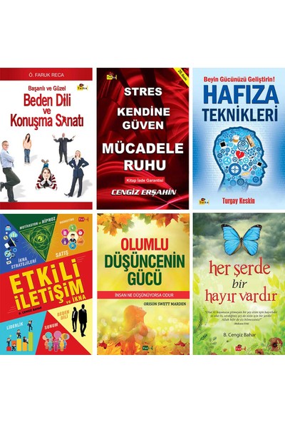 Kişisel Gelişim Seti - 6 Kitap - Stres, Hafıza Teknikleri, Beden Dili, Başarı, Cengiz Erşahin, Motivasyon Kişisel Gelişim Seti - 6 Kitap - Stres, Hafıza Teknikleri, Beden Dili, Başarı, Cengiz Erşahin, Motivasyon