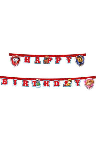 Partishop.net Paw Petrol Happy Birthday Banner