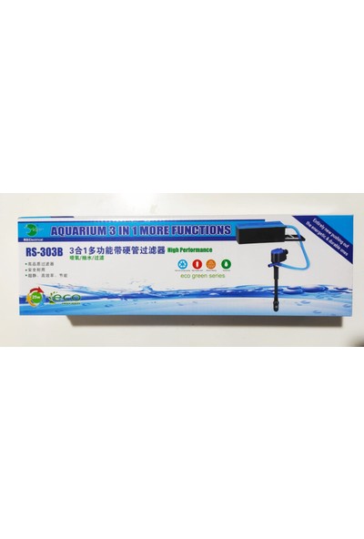 Rs Electrical Rs 303-B Tepe Şelale Filtre 25 W 1750 L/h Saatte 1750 Lt Rs Electrical Rs 303-B Tepe Şelale Filtre 25 W 1750 L/h Saatte 1750 Lt