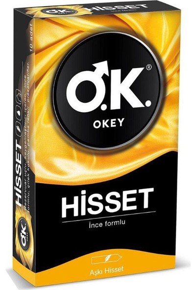 Okey Hisset Prezervatif 10'lu Okey Hisset Prezervatif 10'lu