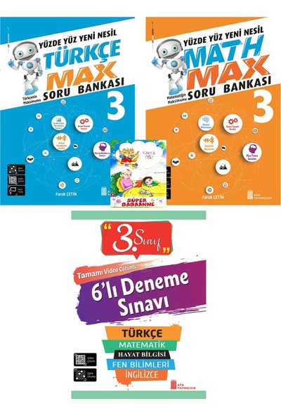 Ata Yayıncılık 3. Sınıf Türkçe Max+Math Max+ 6 ' Lı Deneme Sınavı Ata Yayıncılık 3. Sınıf Türkçe Max+Math Max+ 6 ' Lı Deneme Sınavı