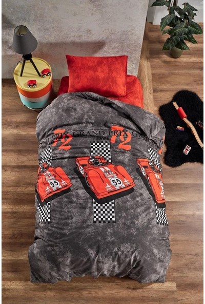 Golden Class Cars Bordo-Antrasit Tek Kişilik Nevresim Takımı Golden Class Cars Bordo-Antrasit Tek Kişilik Nevresim Takımı