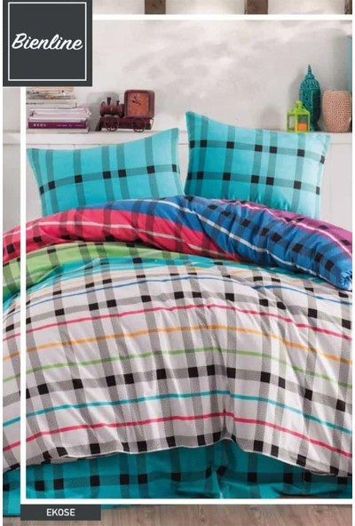 Golden Class Ekose Desen Çift Kişilik Nevresim Takımı