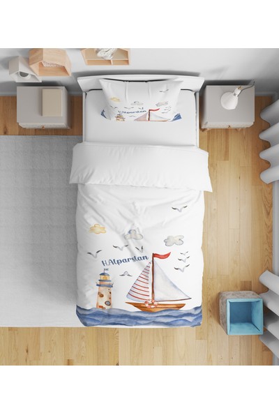 Evmila Dekoratif Desenli Çocuk Yatak Örtüsü