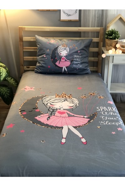 Evmila Dekoratif Desenli Çocuk Yatak Örtüsü