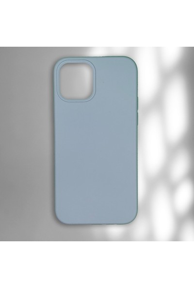 Turtle Apple iPhone 12 / 12 Pro Gök Mavi Lansman Kılıf Kapak