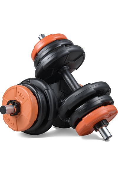 ECG Ecgspor 21 kg Dambıl Seti Turuncu Siyah