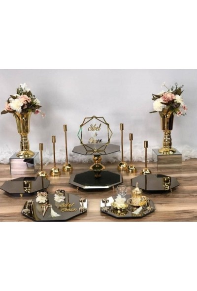 Dolunay Store Altıgen Nişan Tepsisi Söz Tepsisi Masa Dekoru Nişan Hediyelik Isteme Tepsisi Damat Kahvesi Dolunay Store Altıgen Nişan Tepsisi Söz Tepsisi Masa Dekoru Nişan Hediyelik Isteme Tepsisi Damat Kahvesi