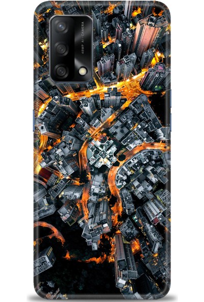 Noprin Oppo A74 Kılıf Hd Baskılı Kılıf - Kuş Bakışı Şehir Noprin Oppo A74 Kılıf Hd Baskılı Kılıf - Kuş Bakışı Şehir