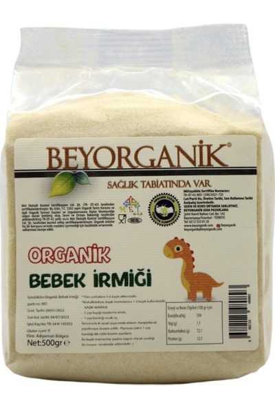 Beyorganik Organik Bebek Irmiği 500GR
