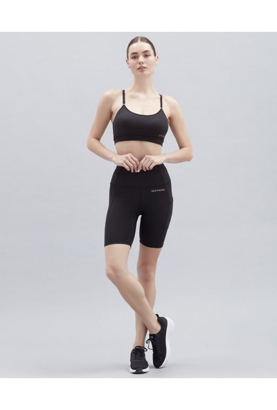 Skechers W Biker Legging Kadın Siyah Bisikletçi Taytı - S212214-001 Skechers W Biker Legging Kadın Siyah Bisikletçi Taytı - S212214-001