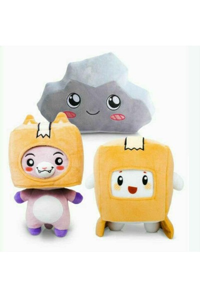 Lankybox Boxy + Foxy + Rocky Peluş Yumuşak Çocuk Oyunu Şekil Plushie Bebek Lankybox Boxy + Foxy + Rocky Peluş Yumuşak Çocuk Oyunu Şekil Plushie Bebek