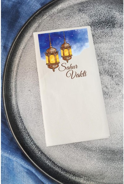 Pekshop Sahur Vakti Ramazan Konuşan Peçete Sunum Peçetesi Pekshop Sahur Vakti Ramazan Konuşan Peçete Sunum Peçetesi