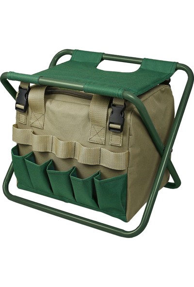 Katlanır Tabure ile Bahçe Bez Çanta El Aleti Saklama