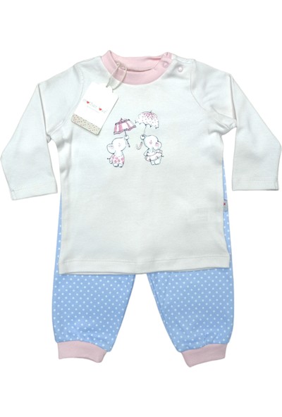 Mother Love Şemsiyeli Filler Baskılı %100 Organik 2'li Bebek Takım Mother Love Şemsiyeli Filler Baskılı %100 Organik 2'li Bebek Takım