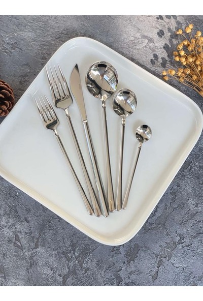 Acar Milano 36 Parça Çelik Çatal Bıçak Kaşık Takımı Gümüş 0451 Acar Milano 36 Parça Çelik Çatal Bıçak Kaşık Takımı Gümüş 0451