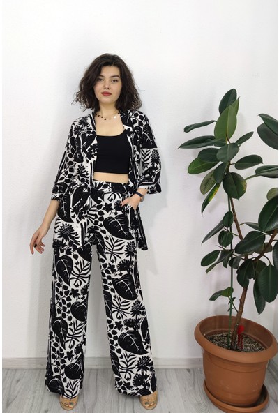 MissVina Y-1042 Y Arka Beli Lastikli Pantln Salaş Hırka Takım