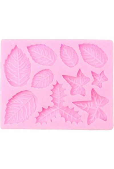 İ&G Kalıp Çeşitli Yapraklar Silikon Kalıp 9 x 7 cm