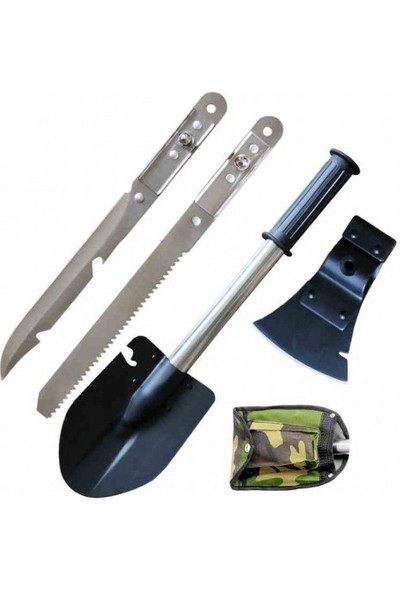 Khuzme KHZ58 4 Ü 1 Arada Çantalı Kamp Baltası Kamp Küreği Kamp Bıçağı Testere Khuzme KHZ58 4 Ü 1 Arada Çantalı Kamp Baltası Kamp Küreği Kamp Bıçağı Testere
