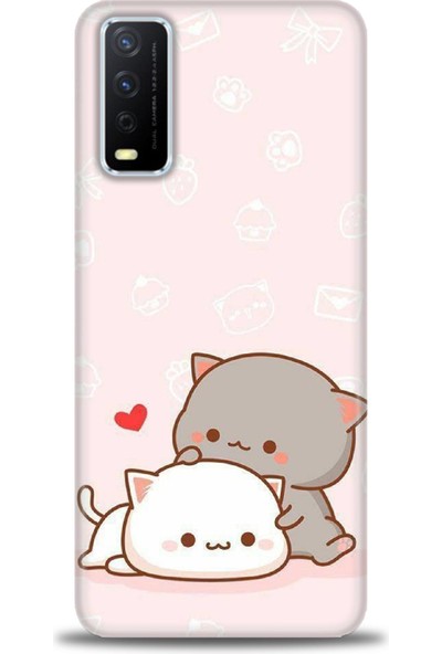 Noprin Vivo Y11S Kılıf Hd Baskılı Kılıf - Kedi Aşkı Noprin Vivo Y11S Kılıf Hd Baskılı Kılıf - Kedi Aşkı